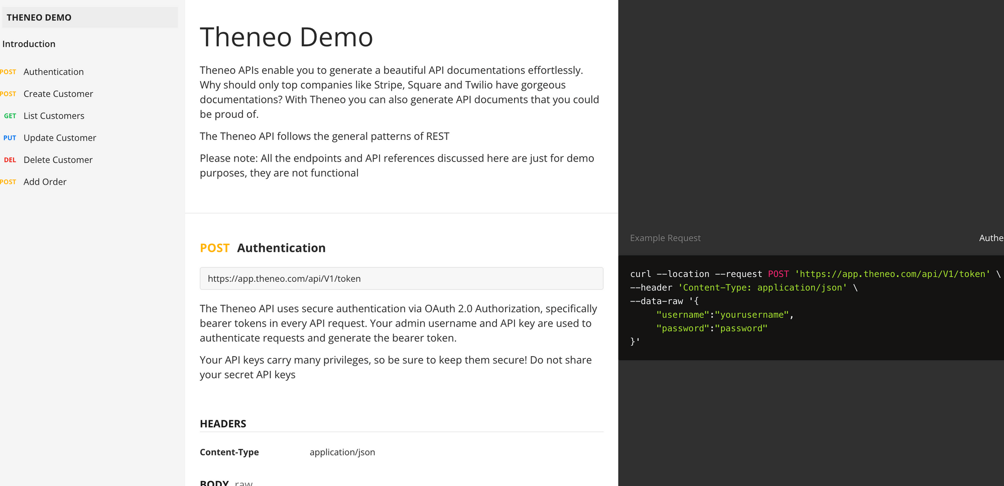 Theneo: High-Quality & Interactive API Docs